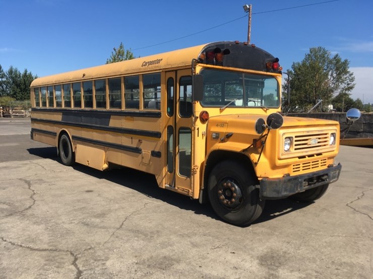 1991 Chevrolet B60 P School Bus - Lot #TEMP7700, Equipment Auction, 9 ...