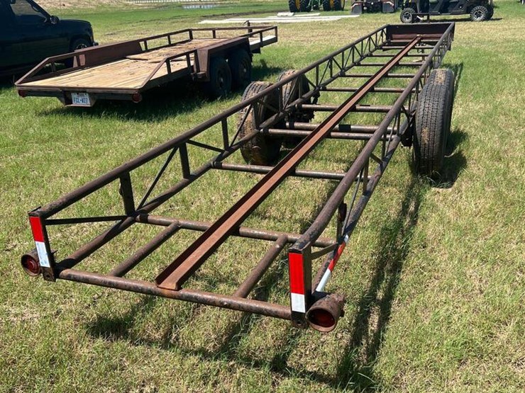 30 FT PIPE TRAILER GOOD TIRES AND GOOD CONDITION... SELLS WITH A BILL ...