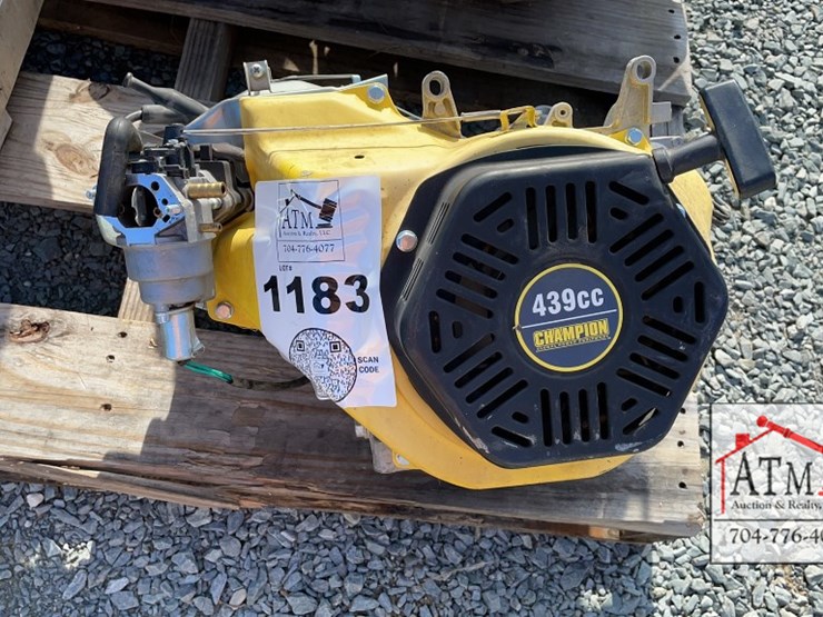 Champion Engine 439CC - Lot #1183, Early Fall Equipment Auction Ring 2 ...