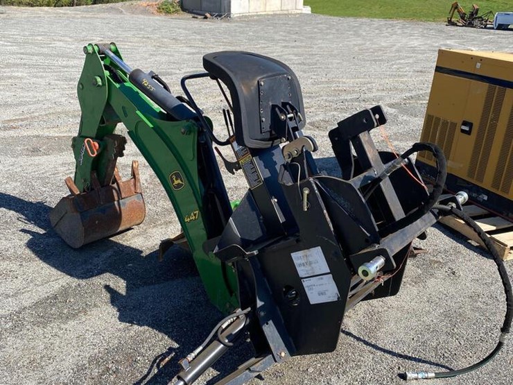 John Deere 447 Backhoe Attachment - Lot #4255, RING 2 EQUIPMENT ...
