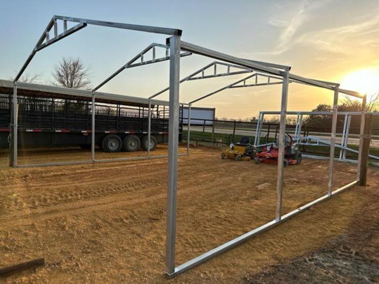 20X20 STEEL BUILDING FRAME - Lot #274, Equipment Auction, 8/12/2023 ...